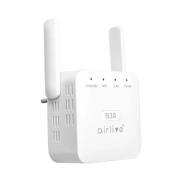 AirLive N3A Wi-Fi Range Extender 2 Antenna 300Mbps - White – Rebuy-Box